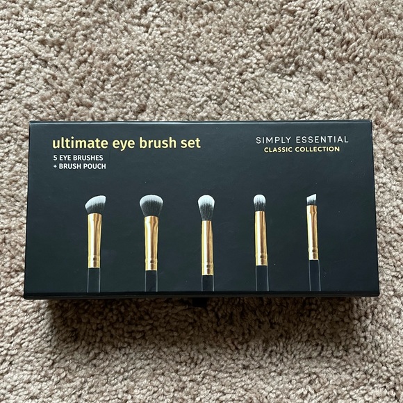 Simply Essential | Makeup | Ultimate Eye Brush Set 5 Eye Brushes Gold ...